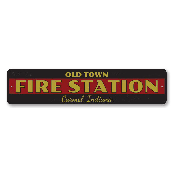 Lizton Sign Shop, Inc Old Town Fire Station Aluminum Sign | Wayfair Lizton Sign Shop, Inc Old Town Fire Station Aluminum Sign | Wayfair